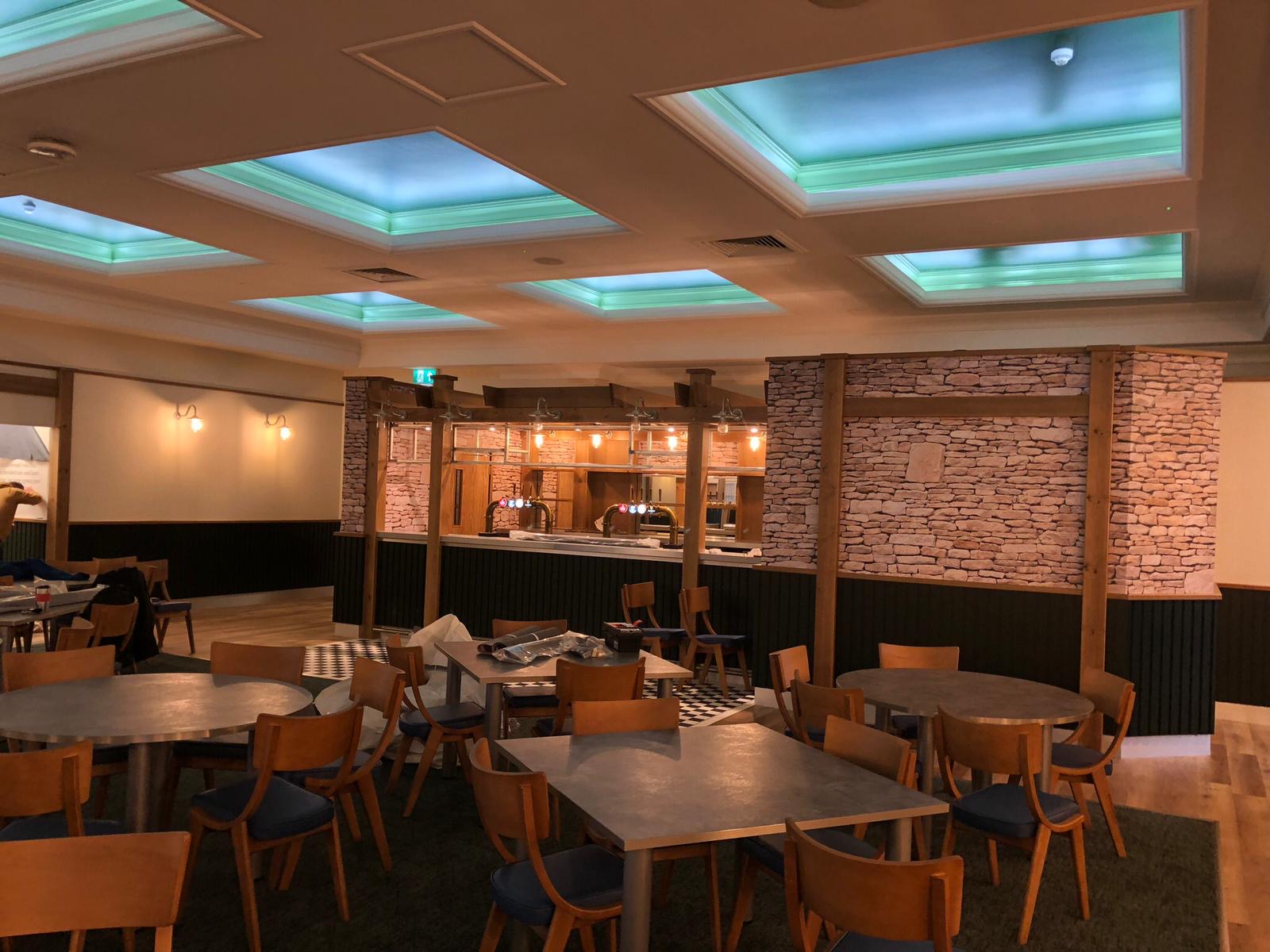 Limbird - Recent Restaurant refurbishment at Cheltenham Race Course